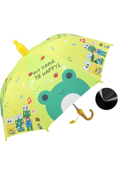 Dake Çocuk Düz Şemsiye Kemik Güneş Koruyucu Sevimli Karikatür Baskı Su Kapağı ile 85 cm (Yurt Dışından)