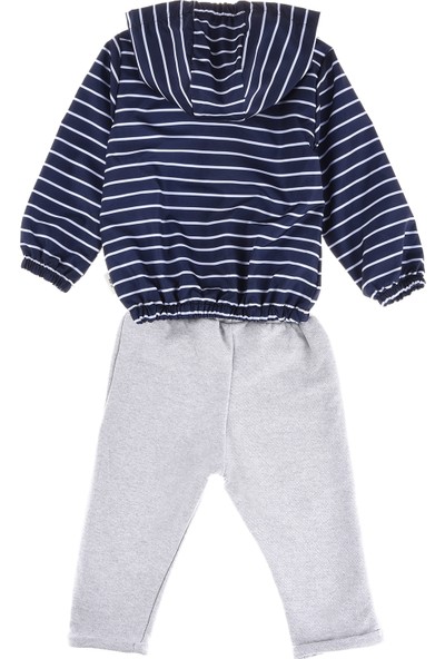 Necix's Çizgili Erkek Üçlü Takım-Kırmızı