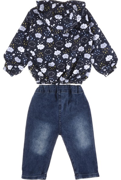 Necix's Bulut Desenli Yağmurluklu 3'lü Takım Erkek Mevsimlik-Lacivert Necix's Bulut Desenli Yağmurluklu 3'lü Takım Erkek Mevsimlik-Lacivert