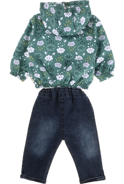 Necix's Bulut Desenli Yağmurluklu 3'lü Takım Erkek Mevsimlik-Yeşil Necix's Bulut Desenli Yağmurluklu 3'lü Takım Erkek Mevsimlik-Yeşil