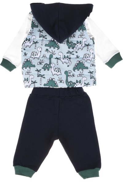 Necix's Dinazor Yelekli Üçlü Takım-Yeşil