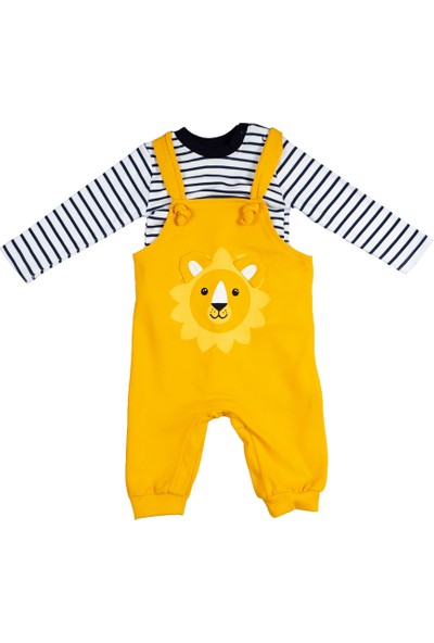 Necix's Aslan Baskılı Salopet Tulum-Hardal Necix's Aslan Baskılı Salopet Tulum-Hardal