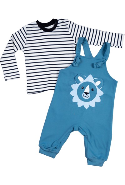 Necix's Aslan Baskılı Salopet Tulum-Mavi