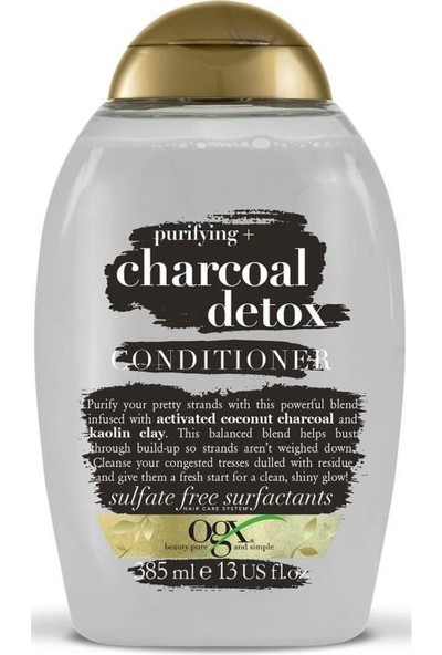 Ogx Organix Charcoal Detox Saç Kremi 385 ml Ogx Organix Charcoal Detox Saç Kremi 385 ml