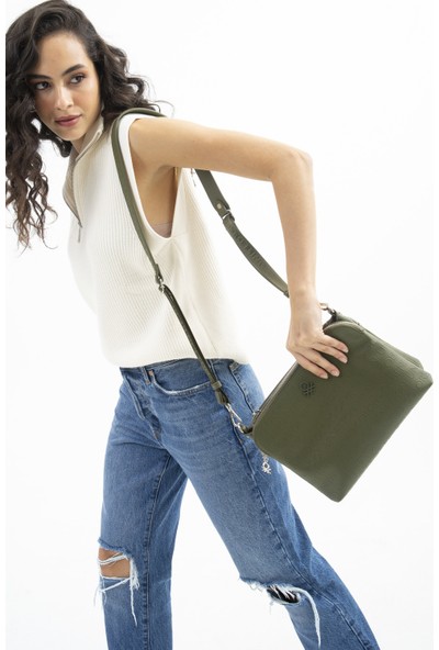 United Colors Of Benetton Benetton Kadın Çapraz Çanta Haki BNT588