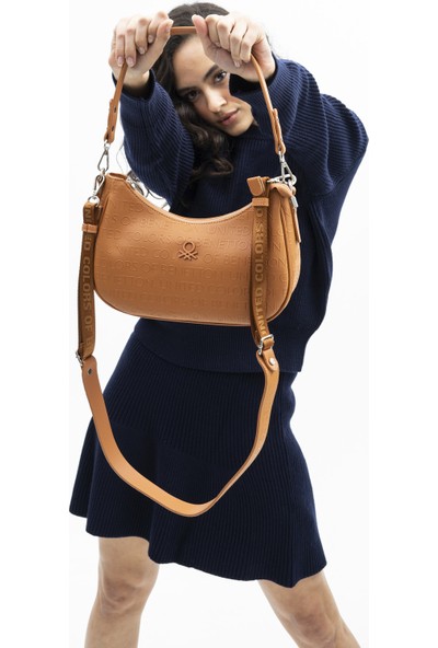 United Colors Of Benetton Benetton Kadın Çapraz Çanta Camel BNT579