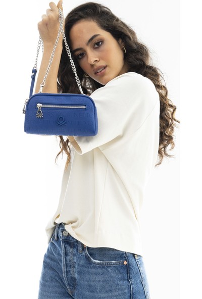 United Colors Of Benetton Benetton Kadın Çapraz Çanta Sax BNT606