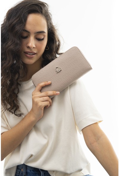 United Colors Of Benetton Benetton Kadın Cüzdan Kum BNT562