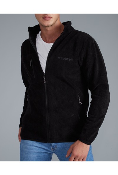 Columbia Siyah Fermuarlı Erkek Polar