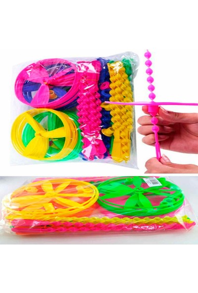 Medska Dev Ufo Pervane Uçan Daire Oyuncak Fırıldak 24 Adet