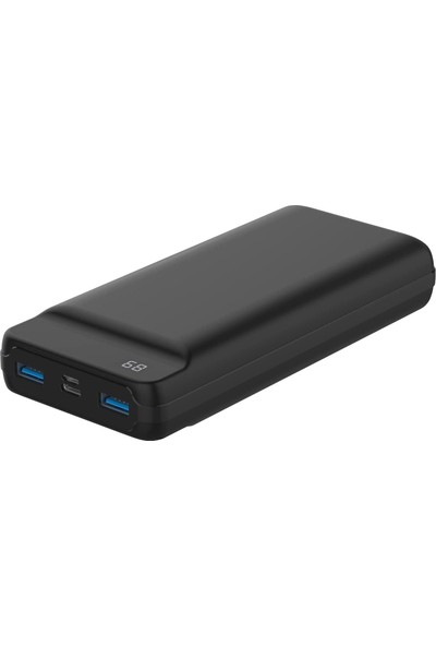 Celly 20000 Mah 18W Hızlı Şarj Taşınabilir Powerbank - Siyah Celly 20000 Mah 18W Hızlı Şarj Taşınabilir Powerbank - Siyah