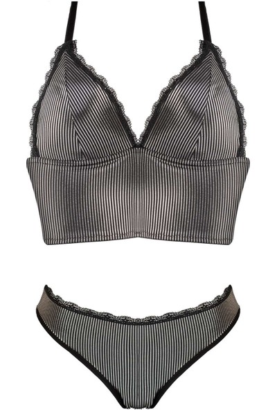 Ifondi Hafif Destekli Bralet Sütyen Takım Zebra Ifondi Hafif Destekli Bralet Sütyen Takım Zebra