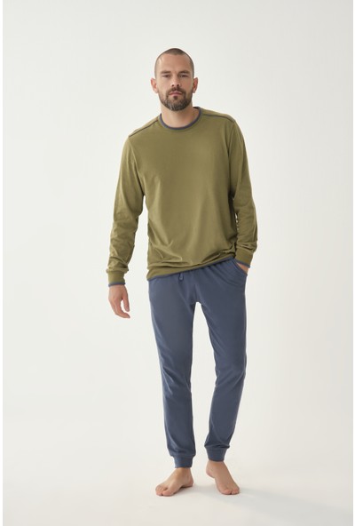 Dagi Haki Uzun Kol Pijama Takımı