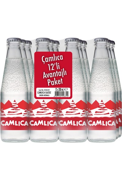 Çamlıca Limon Aromalı Gazoz 12 x 200 ml