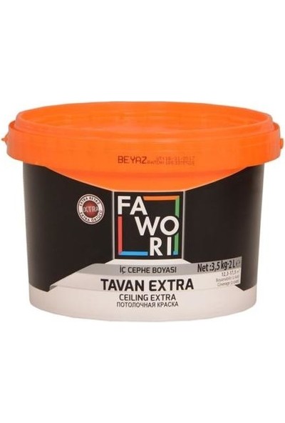 Fawori Extra Tavan Boyası 1 Kg. (Beyaz)