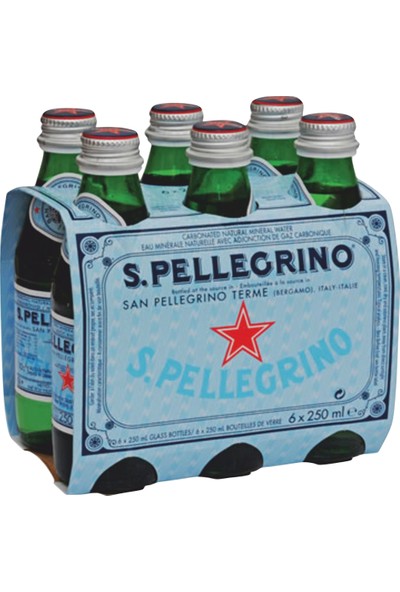 San Pellegrino Doğal Mineralli Maden Suyu 6 x 250 ml San Pellegrino Doğal Mineralli Maden Suyu 6 x 250 ml