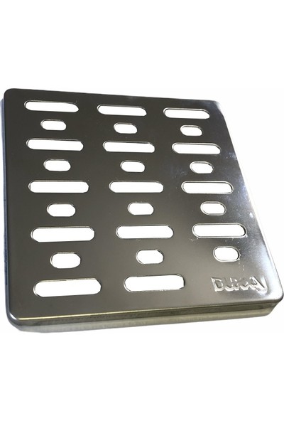 Cekinox Yer Sifonu Izgarası Süzgeç Üstü Paslanmaz Krom 15X15 cm