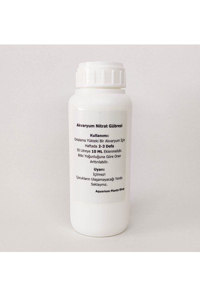 Aquarium Plants Akvaryum Nıtrat Gübresi 600ML - Bitkili Akvaryumlar Için Aquarium Plants Akvaryum Nıtrat Gübresi 600ML - Bitkili Akvaryumlar Için