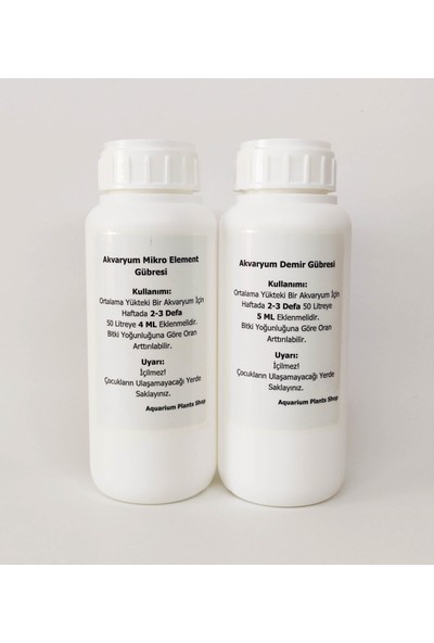 Aquarium Plants Akvaryum Mikro Element+Demir Gübreleri 2X600ML - Bitkili Akvaryumlar Için Aquarium Plants Akvaryum Mikro Element+Demir Gübreleri 2X600ML - Bitkili Akvaryumlar Için