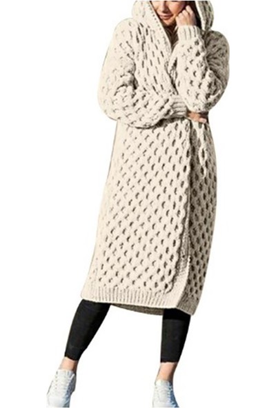 Chance Petcastle Moda Günlük Örme Kapşonlu Hırka Kazak (Yurt Dışından) Chance Petcastle Moda Günlük Örme Kapşonlu Hırka Kazak (Yurt Dışından)