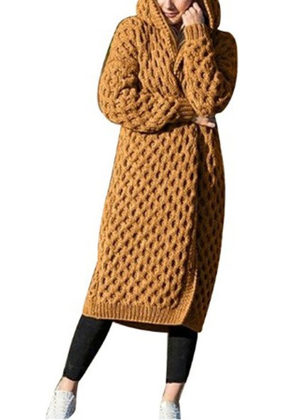 Chance Petcastle Moda Günlük Örme Kapşonlu Hırka Kazak (Yurt Dışından) Chance Petcastle Moda Günlük Örme Kapşonlu Hırka Kazak (Yurt Dışından)