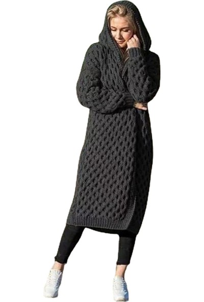 Chance Petcastle Moda Günlük Örme Kapşonlu Hırka Kazak (Yurt Dışından) Chance Petcastle Moda Günlük Örme Kapşonlu Hırka Kazak (Yurt Dışından)