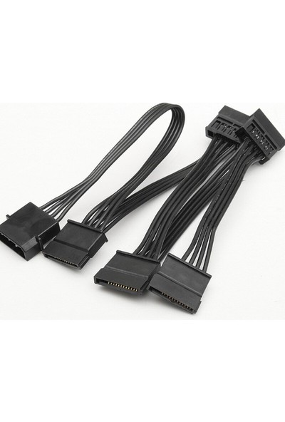 Molix 4 Pin Molex To 5 Sata Güç Kablosu Molex Ide 4 Pin To 5 Port Sata Power HDD Güç Çoklayıcı Kablosu 60 cm Molix 4 Pin Molex To 5 Sata Güç Kablosu Molex Ide 4 Pin To 5 Port Sata Power HDD Güç Çoklayıcı Kablosu 60 cm