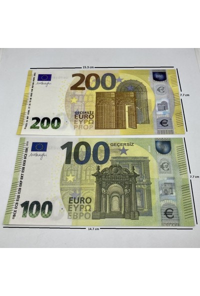 Aykar Hediyelik 200 Adet 100 Euro ve 200 Euro Düğün Şaka Amaçlı Geçersiz Aykar Hediyelik 200 Adet 100 Euro ve 200 Euro Düğün Şaka Amaçlı Geçersiz