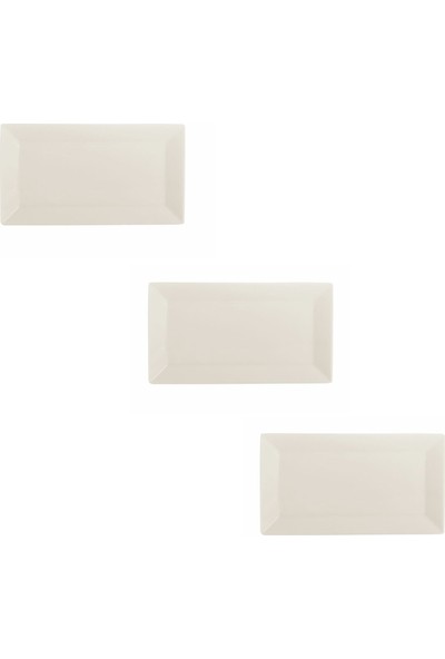 Porland Alumilite 23X12CM Porselen 3'lü Kayık Tabak Seti Porland Alumilite 23X12CM Porselen 3'lü Kayık Tabak Seti