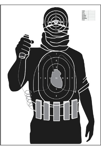 Survivor Hedef Kağıdı 50X70CM 10 Adet Survivor Hedef Kağıdı 50X70CM 10 Adet
