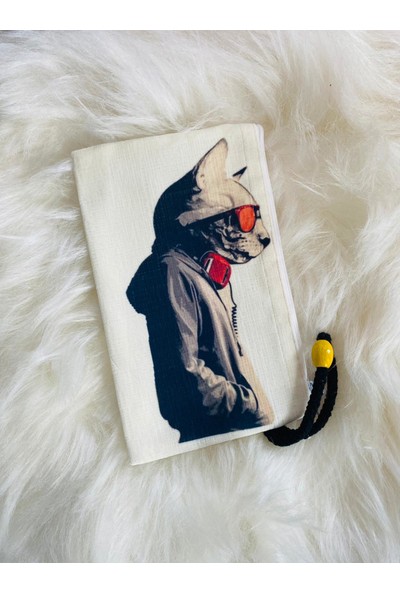 Cool Cat Bez Kalemlik Cüzdan Kedili Makyaj Çantası