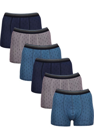 Onurel 6'lı Desenli Renkli Likralı Garsoy Boy Erkek Çocuk Boxer Onurel 6'lı Desenli Renkli Likralı Garsoy Boy Erkek Çocuk Boxer