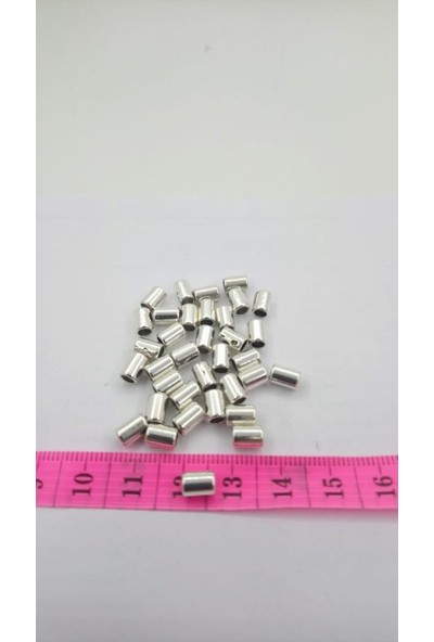 Metal Tesbih Püskül Asansör Aparatı 20 Adet Gümüş Renk Metal Tesbih Püskül Asansör Aparatı 20 Adet Gümüş Renk