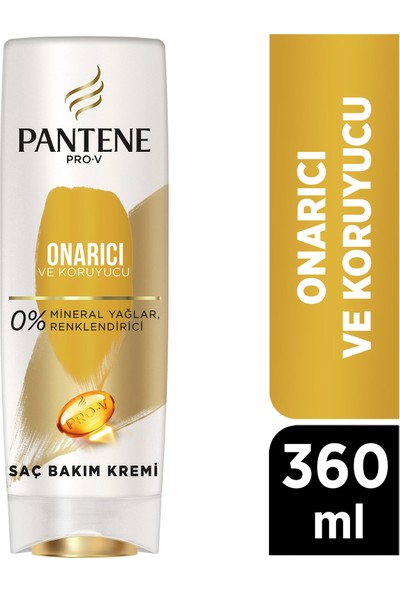 Pantene Pro-V Onarıcı Ve Koruyucu Saç Kremi, Yıpranmış Saçlar Için 360ml Pantene Pro-V Onarıcı Ve Koruyucu Saç Kremi, Yıpranmış Saçlar Için 360ml