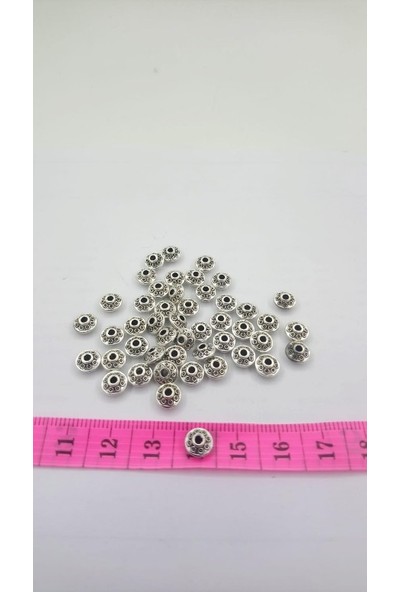 Metal Tesbih Arataş Aparatı 100 Adet Gümüş Renk Metal Tesbih Arataş Aparatı 100 Adet Gümüş Renk