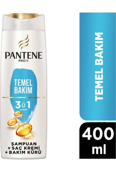 Pantene Pro-V Klasik Bakım 3’Ü 1 Arada Şampuan, Normal-Karma Saçlar 400ml