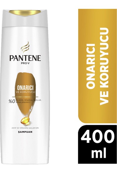 Pantene Pro-V Onarıcı Ve Koruyucu Şampuan, Yıpranmış Saçlar Için, 400ml Pantene Pro-V Onarıcı Ve Koruyucu Şampuan, Yıpranmış Saçlar Için, 400ml