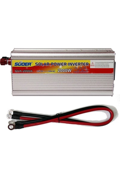 Suoer SUA-2000A 2000 Watt 12-220 Volt Çevirici Modifie Sinus İnvertör