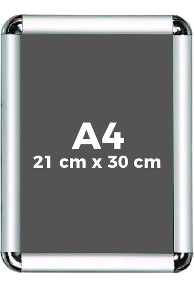 Sert Kırtasiye A4 Rondo Alüminyum Cerçeve 21 x 30 cm Tekli