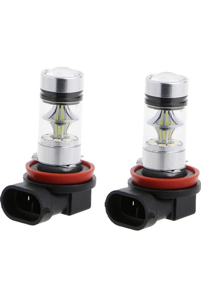 Strade Store 2 Parça H11 H8 H9 20 LED 100 W Araba Sis Sürüş Drl Ampul 8000K Buz Mavisi (Yurt Dışından)