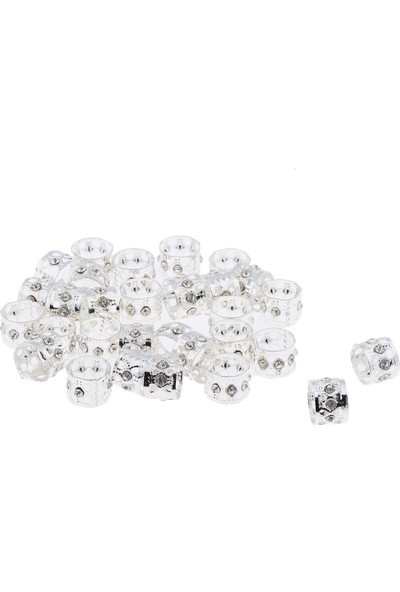 F Fityle 30 Adet Kristal Saç Manşetleri Alüminyum Dreadlock Boncuk Dıy Hairstyle Örgü Gümüş (Yurt Dışından) F Fityle 30 Adet Kristal Saç Manşetleri Alüminyum Dreadlock Boncuk Dıy Hairstyle Örgü Gümüş (Yurt Dışından)