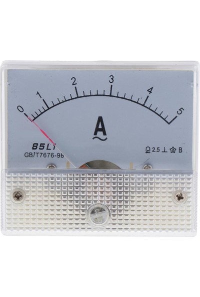 F Fityle Ac Voltmetre Paneli 85L1 Gerilim Ölçer Pointer Gerilim Ölçer Ölçer 0-5A (Yurt Dışından)