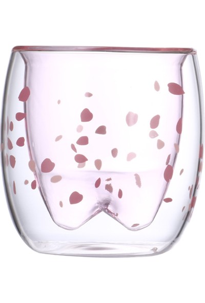 Kawaii Kahve Kupa Cam Yalıtımlı Cappuccino Çay Süt Kupası 350ML_NO Kapak (Yurt Dışından)