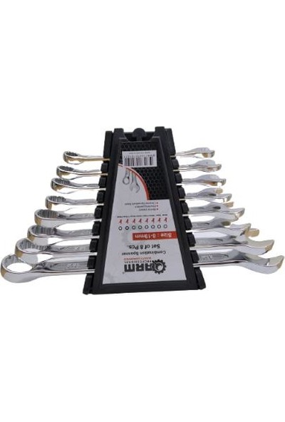 Arm Yıldız Düz Kombine Set Anahtar Takımı 8 Pcs 8-19MM