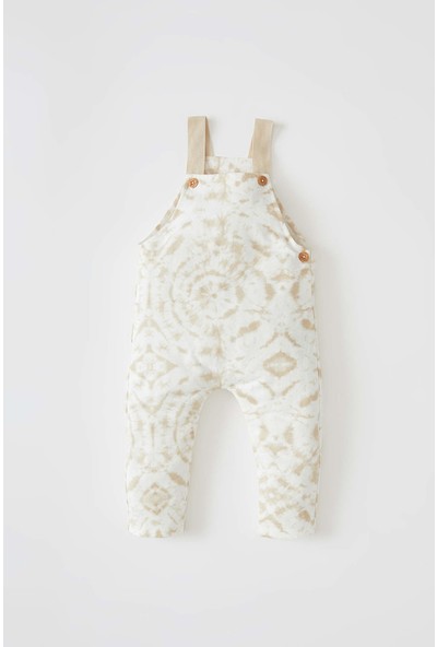 DeFacto Erkek Bebek Batik Desenli Ayarlanabilir Askılı Salopet Tulum W0401A221AU