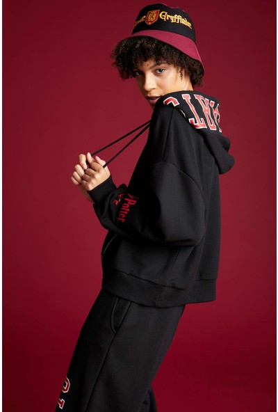 DeFacto Harry Potter Lisanslı Regular Fit Kapüşonlu Fermuarlı Uzun Kollu Sweatshirt V6666Az21Wn DeFacto Harry Potter Lisanslı Regular Fit Kapüşonlu Fermuarlı Uzun Kollu Sweatshirt V6666Az21Wn
