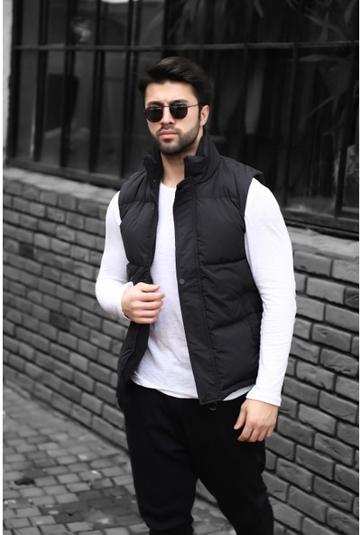 Weyeze Dik Yakalı Fermuarlı Şişme Yelek AC-K59052LNS