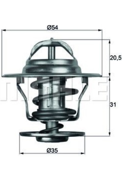 Behr-T Volkswagen Golf1 Termostat 1981-1988 Arası UYUMLU(056121113A)