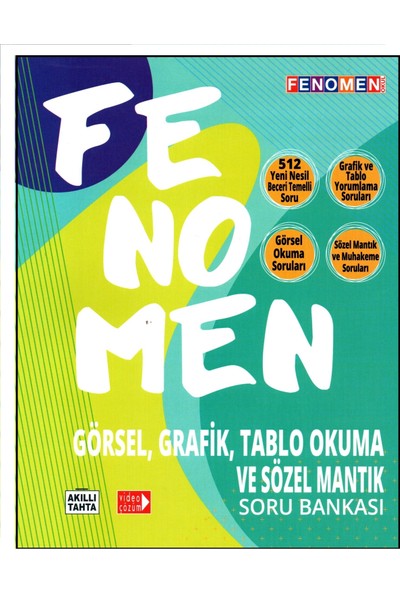 Gama Yayınları LGS 8. Sınıf Fenomen Görsel, Grafik, Tablo Okuma ve Sözel Mantık Soru Bankası Gama Yayınları LGS 8. Sınıf Fenomen Görsel, Grafik, Tablo Okuma ve Sözel Mantık Soru Bankası