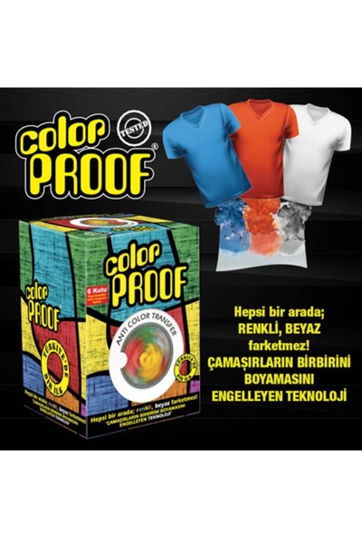 L'rouge Color Proof; Özel Formüllü Renk Koruyucu Kumaş 1 x 12 Adet